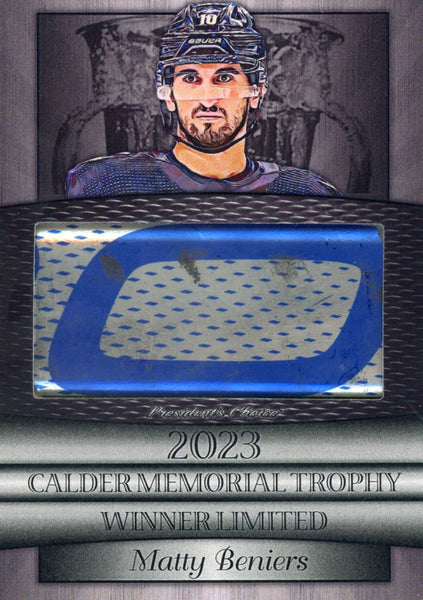 Matty Beniers Calder Memorial Winners - Limited Silver 7/10 – President ...