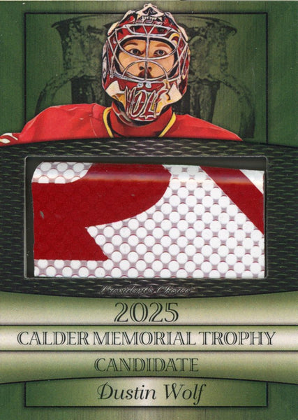 Dustin Wolf 2025 Candidates - Green 9/10 – President's Choice Trading Cards