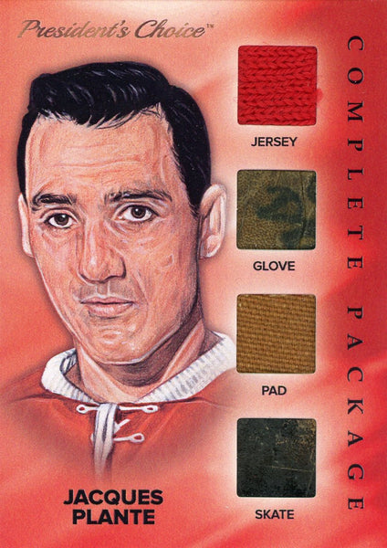 Jacques Plante Complete Package 3/3 – President's Choice Trading Cards