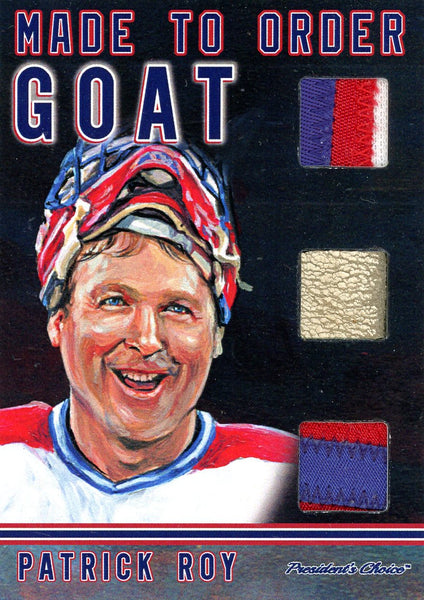 Made To Order GOAT Patrick Roy 1/1 – President's Choice Trading Cards