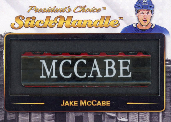 Jake McCabe StickHandle 1/1 – President's Choice Trading Cards