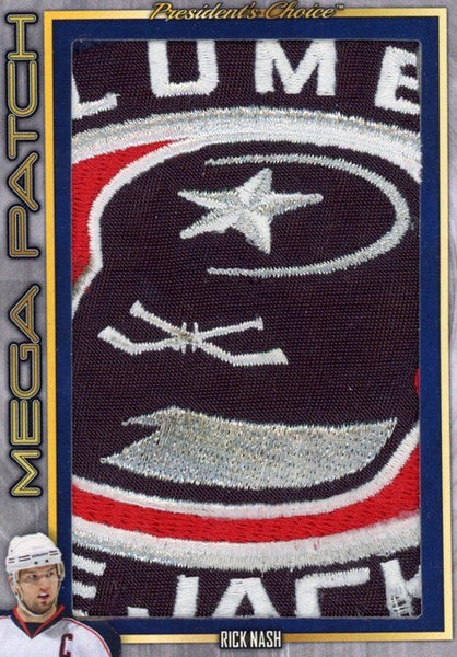 Rick Nash #3 Mega Patch 1/1 – President's Choice Trading Cards